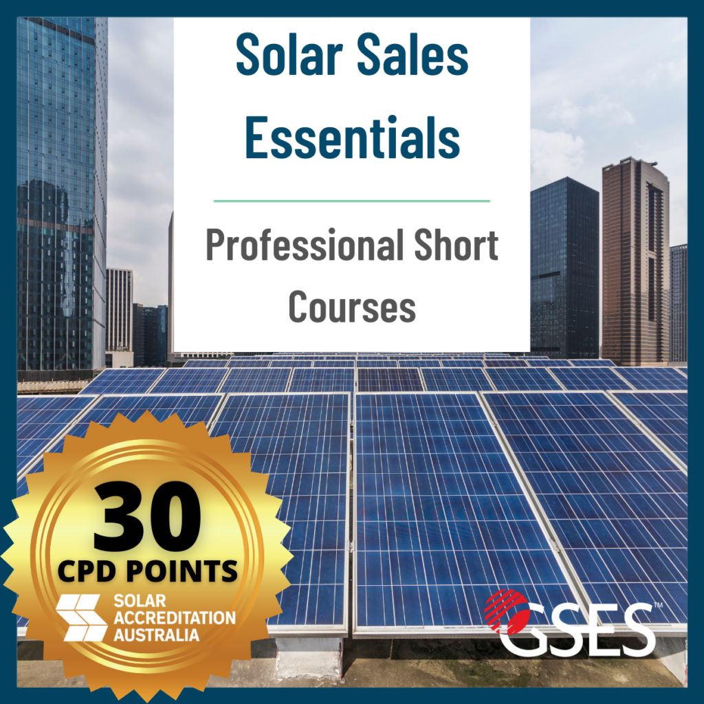 Solar Sales Essentials | GSES Online Training | Short Course