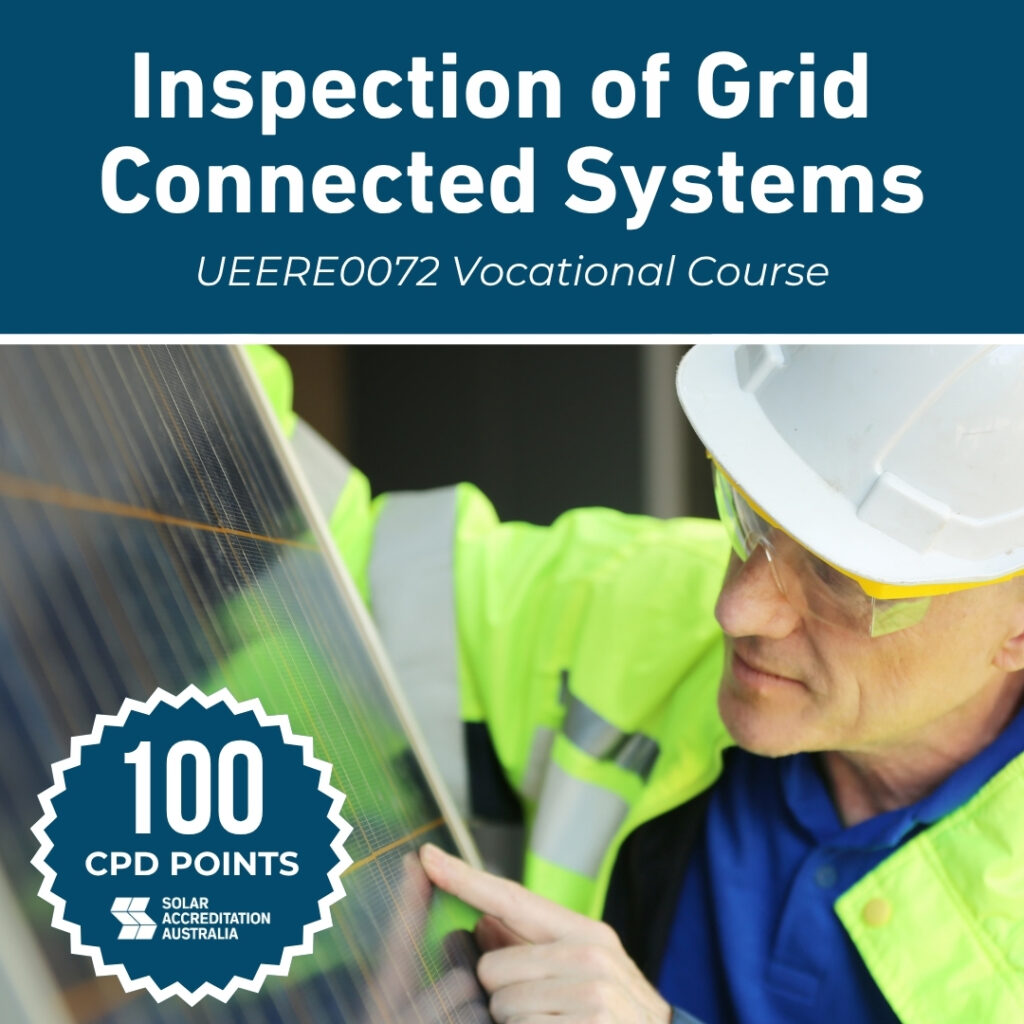 Inspection of Grid Connected Systems Course UEERE0072 | GSES